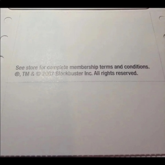 Other | Very Rare Blockbuster Membership Card | Poshmark